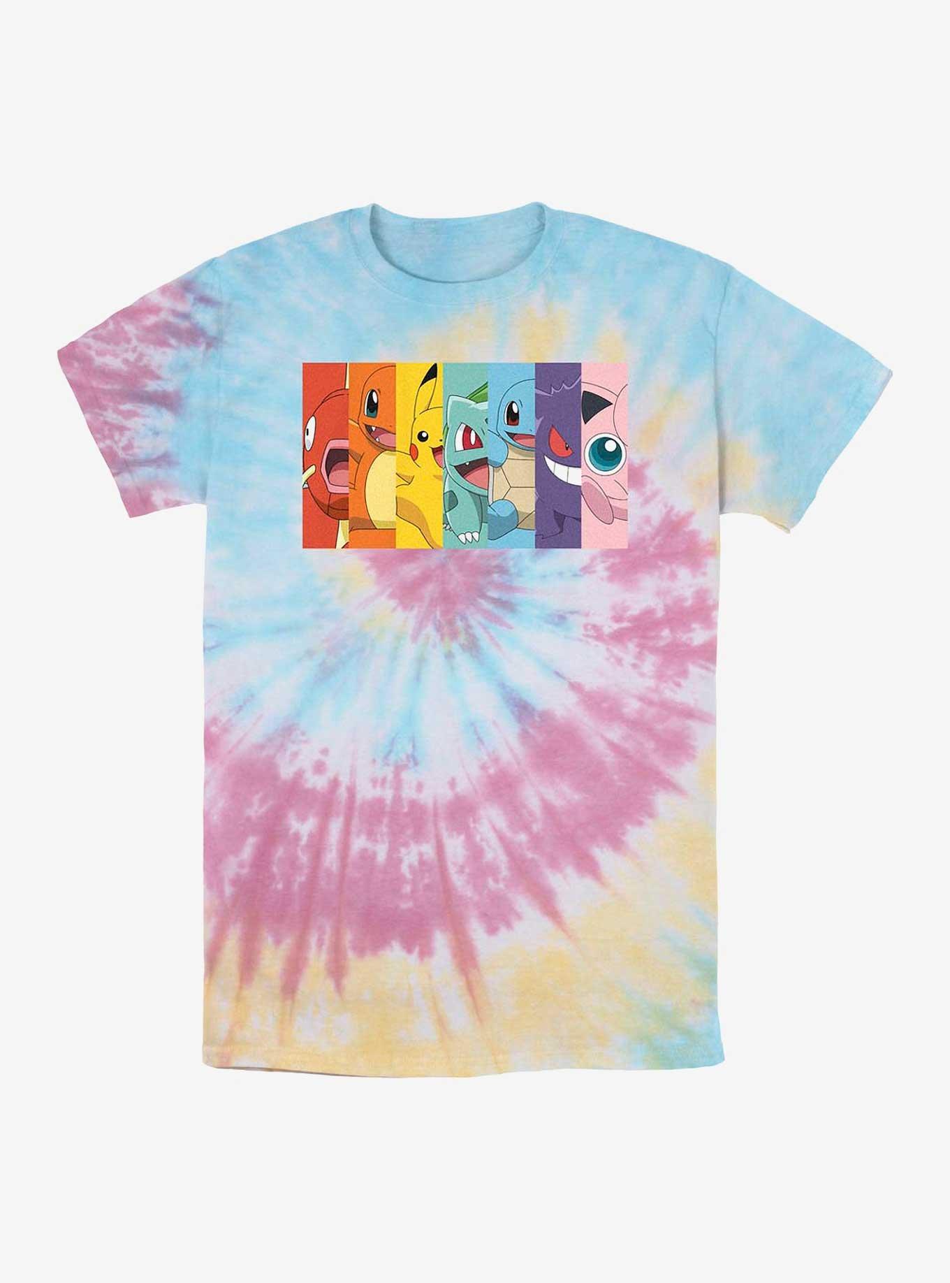 Pokemon Generation 1 Rainbow Tie-Dye T-Shirt - MULTI | BoxLunch