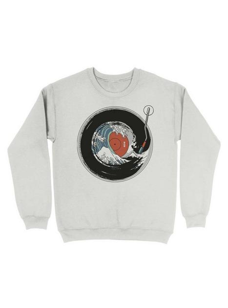 Enso Circle Vinyl Japanese Vintage Sweatshirt - WHITE | Hot Topic