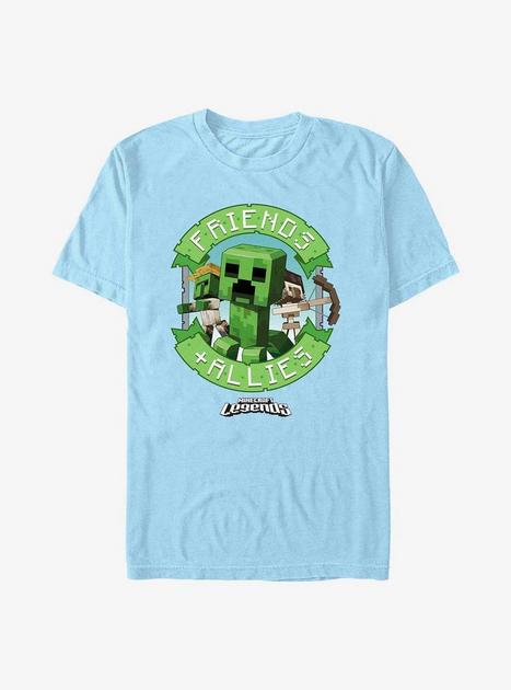 Minecraft Legends Friends & Allies Badge T-Shirt - BLUE | Hot Topic