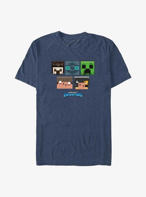 Minecraft Legends Mobs and Piglins T-Shirt - BLUE | Hot Topic