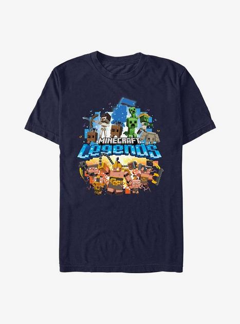 Minecraft Legends Overworld vs. Nether T-Shirt - BLUE | Hot Topic