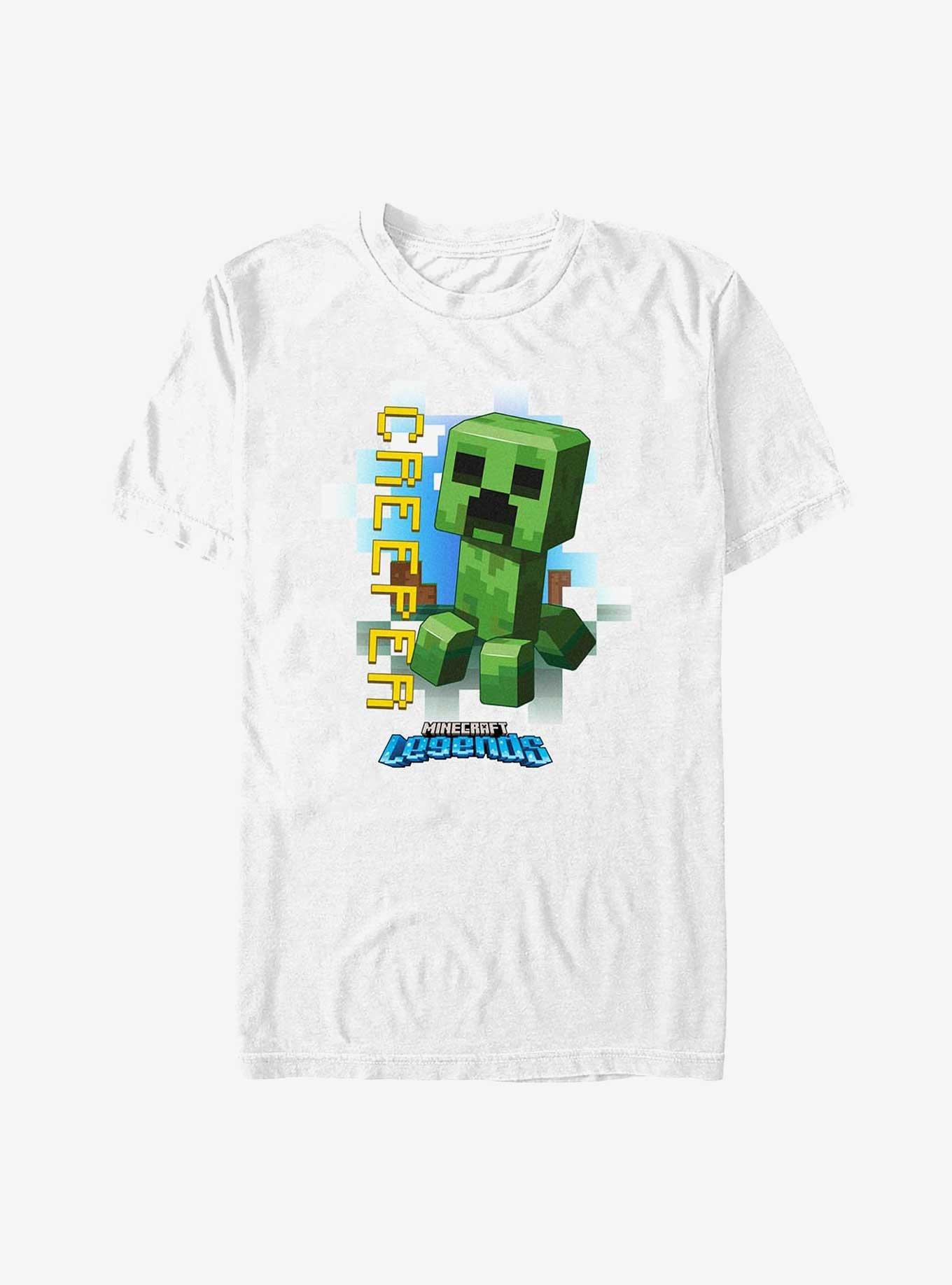 Minecraft Legends Creeper Hero T-Shirt - WHITE | BoxLunch
