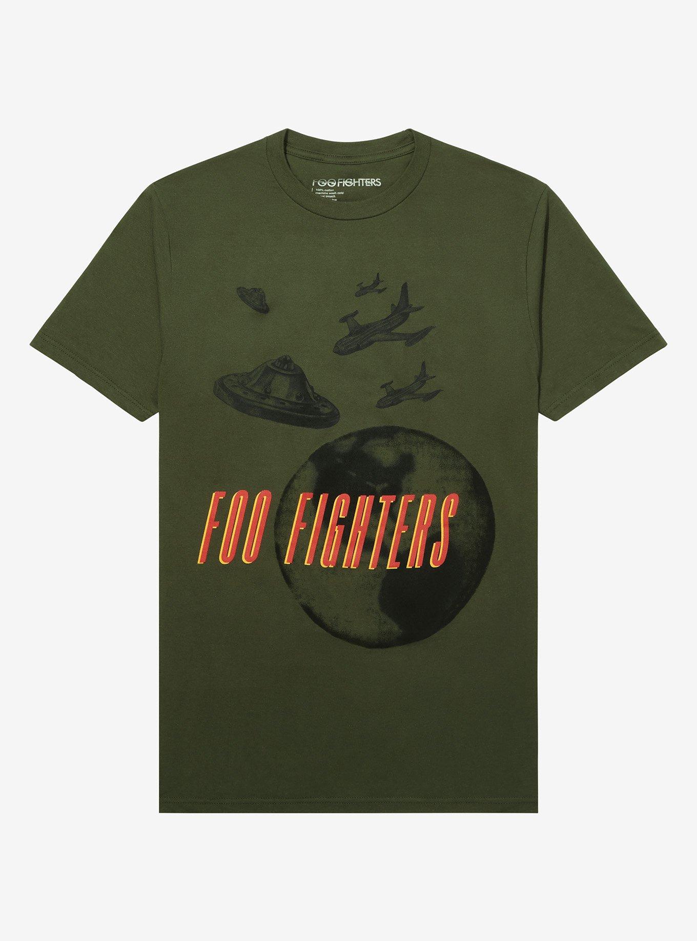 Foo Fighters Space Ships Boyfriend Fit Girls T-Shirt | Hot Topic