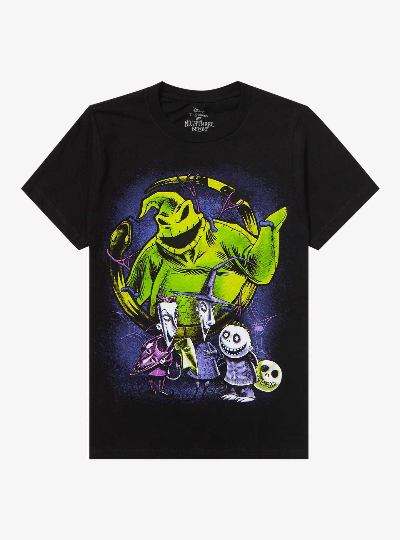 The Nightmare Before Christmas Oogie Boogie Neon Boyfriend Fit Girls T ...