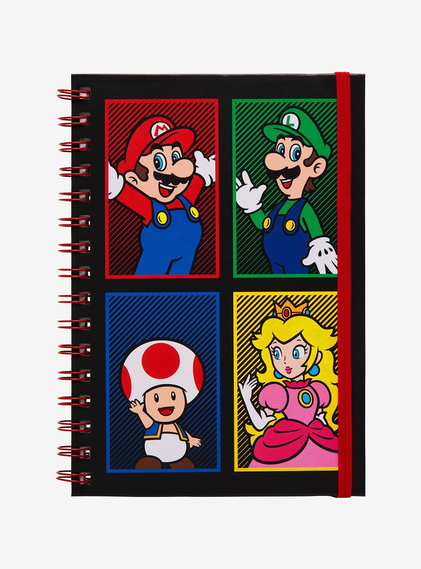 Super Mario Bros. Character Grid Hardcover Journal | BoxLunch