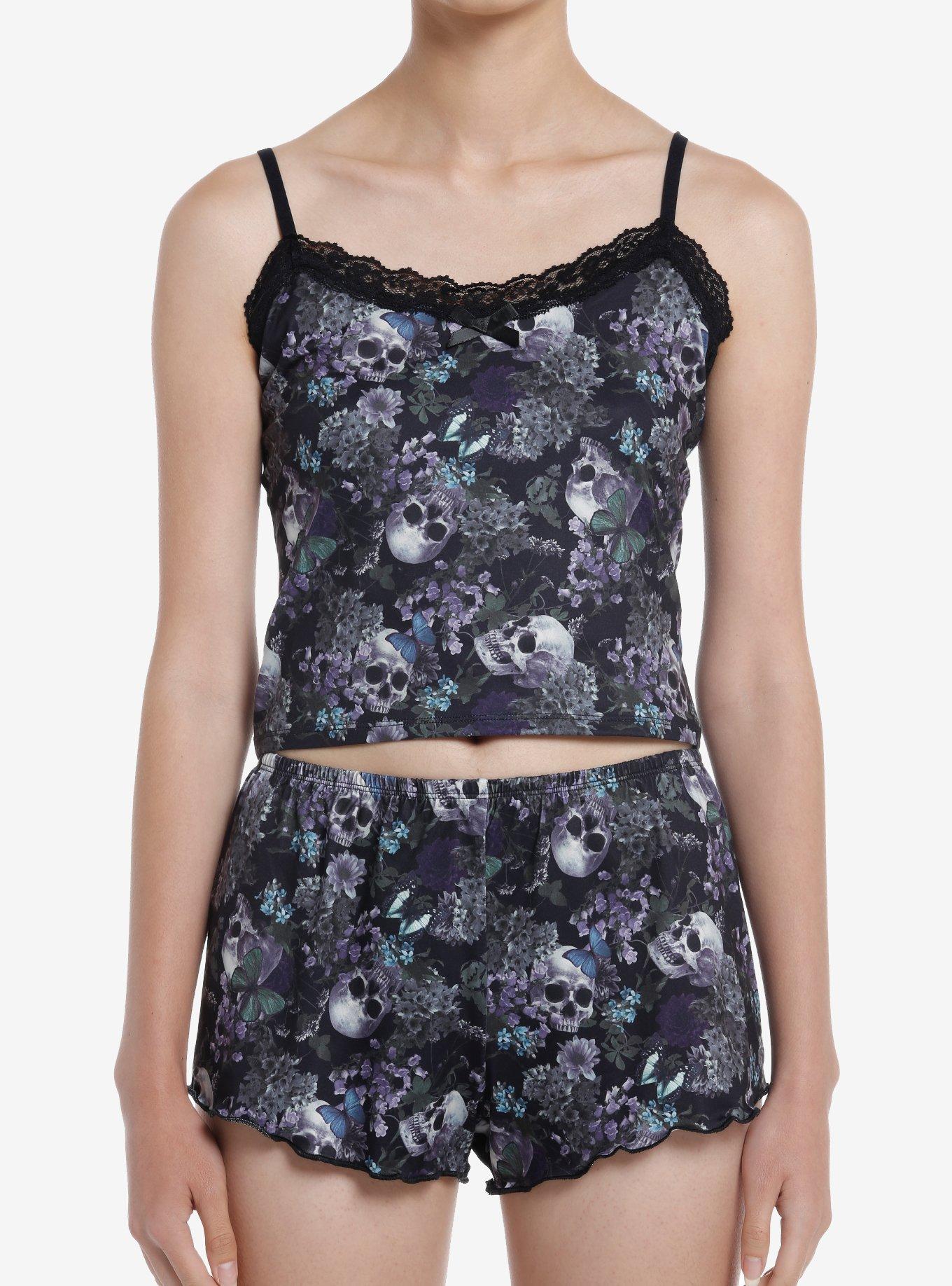 Cosmic Aura Skulls & Flowers Girls Lounge Set | Hot Topic
