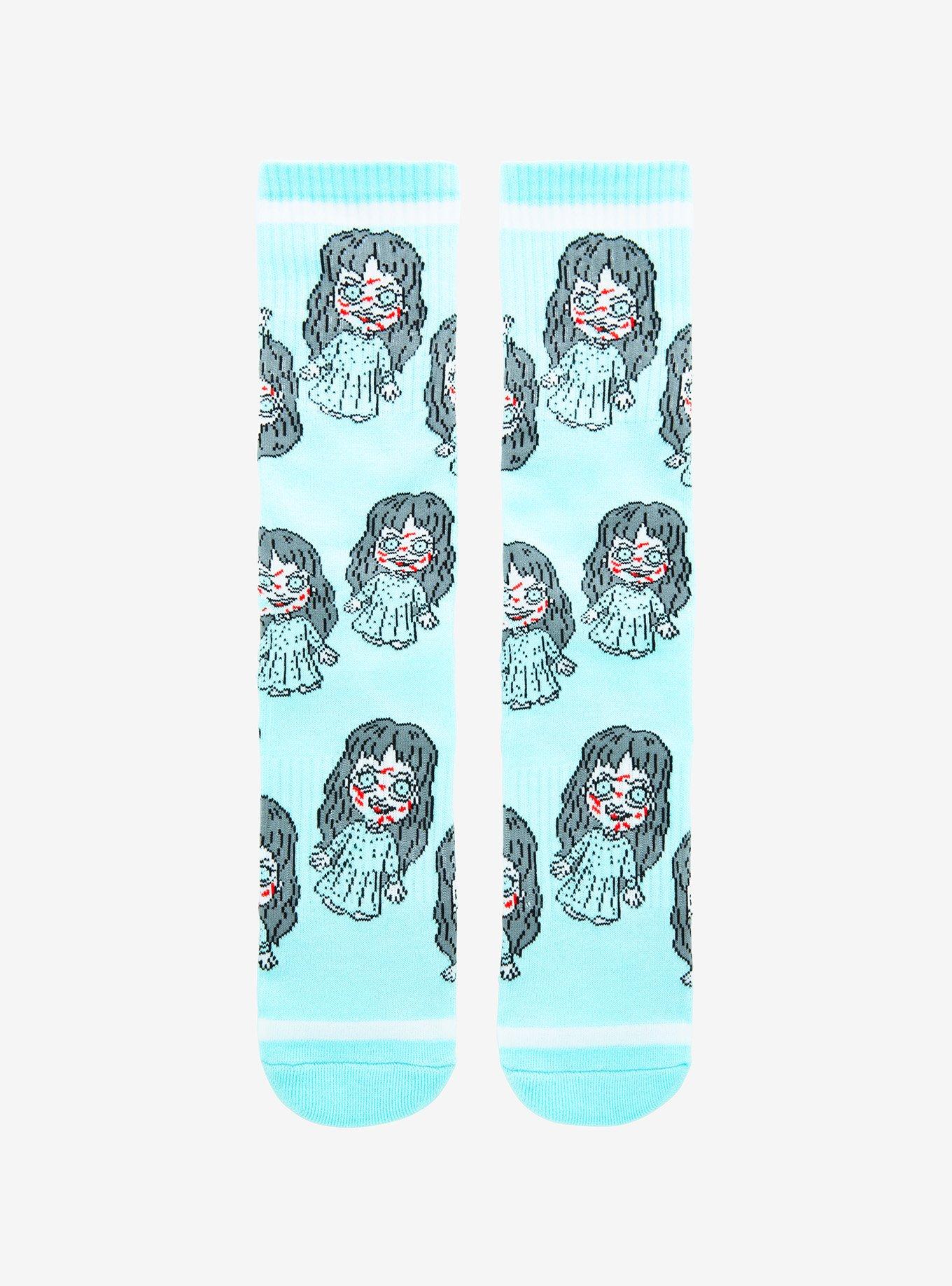 The Exorcist Regan Allover Print Crew Socks - BoxLunch Exclusive | BoxLunch
