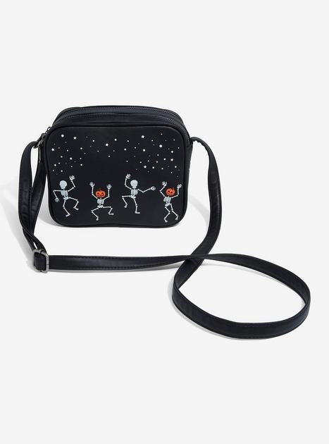 Dancing Skeletons Camera Crossbody Bag | Hot Topic