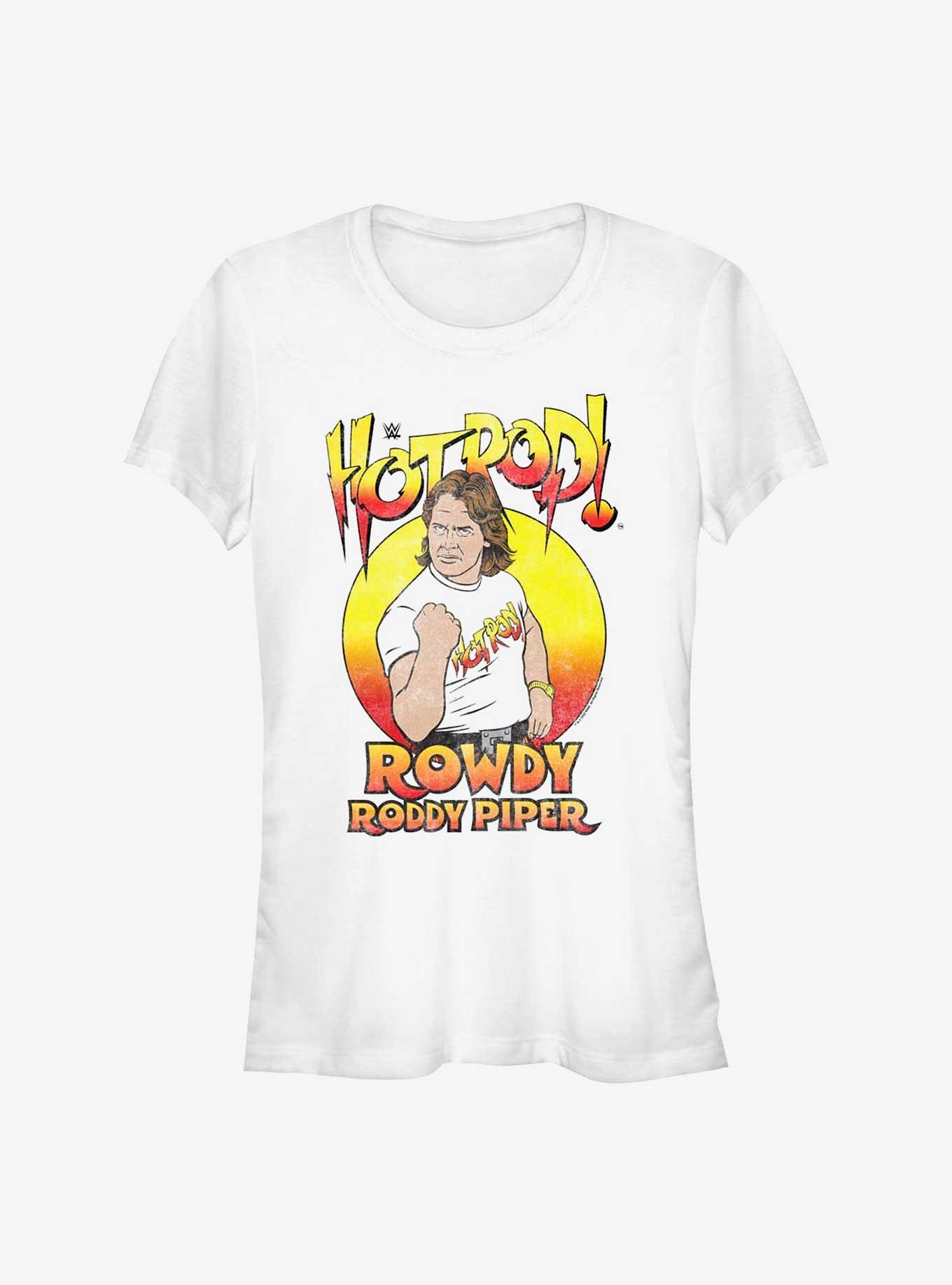 WWE Hot Rod! Rowdy Roddy Piper Retro Girls T-Shirt - WHITE | Hot Topic