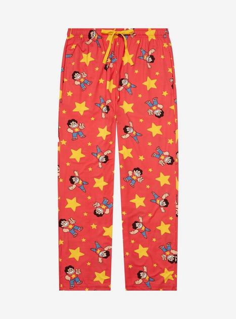 Steven Universe Stars & Steven Allover Print Sleep Pants - BoxLunch ...