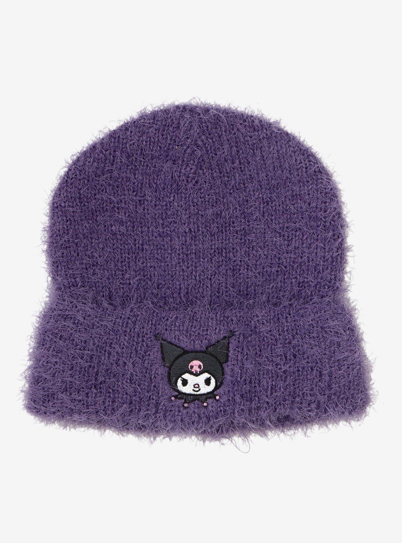 Kuromi Fuzzy Mohair Beanie Hot Topic