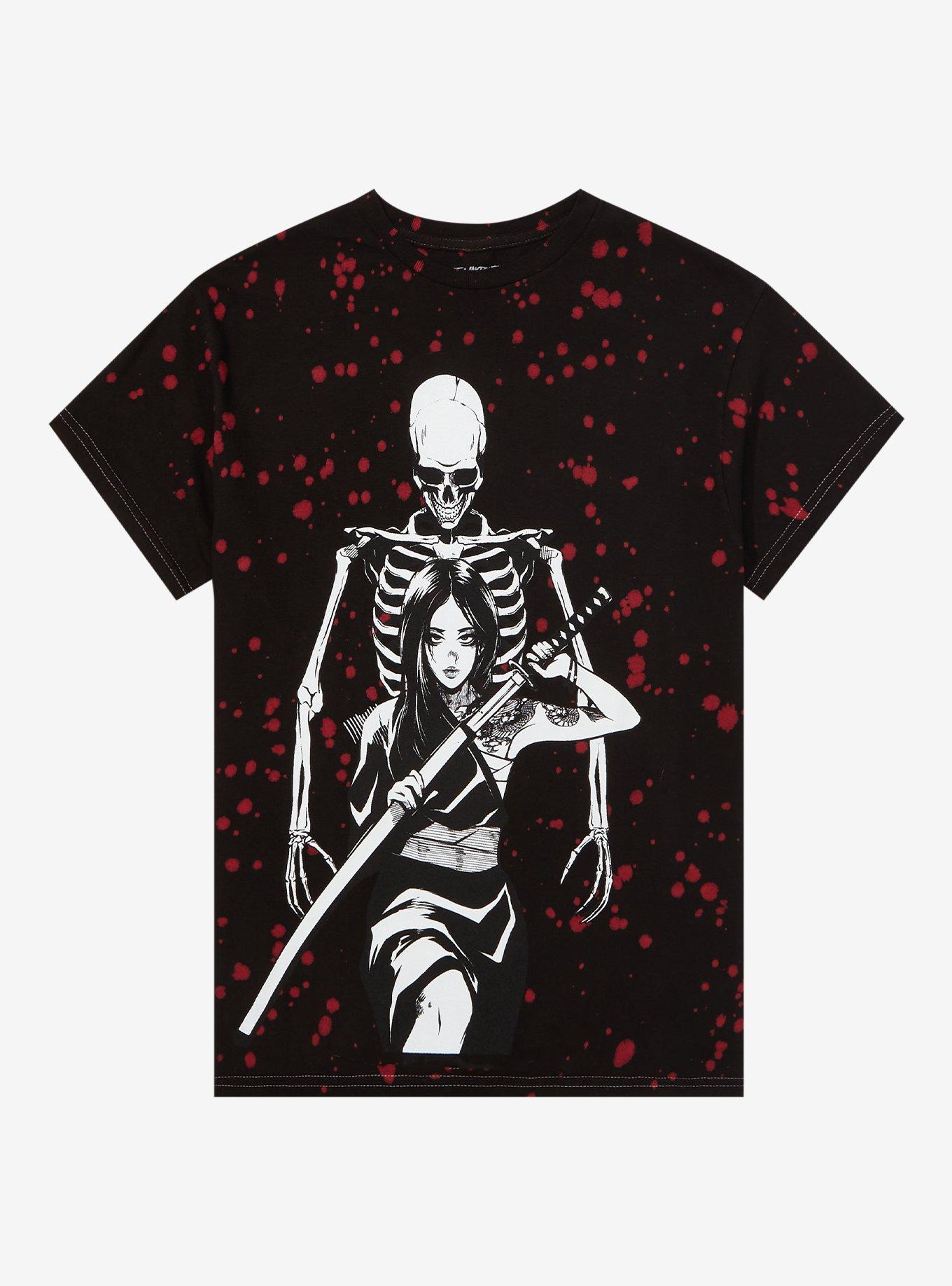 Zombie Makeout Club Katana Skeleton T-Shirt | Hot Topic