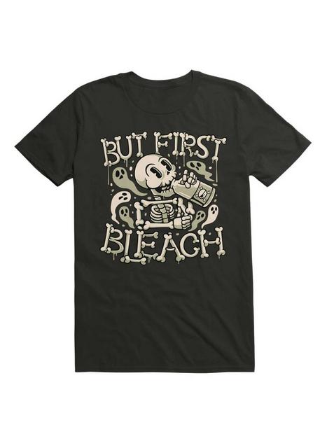 But First Bleach Skeleton T-Shirt - BLACK | Hot Topic