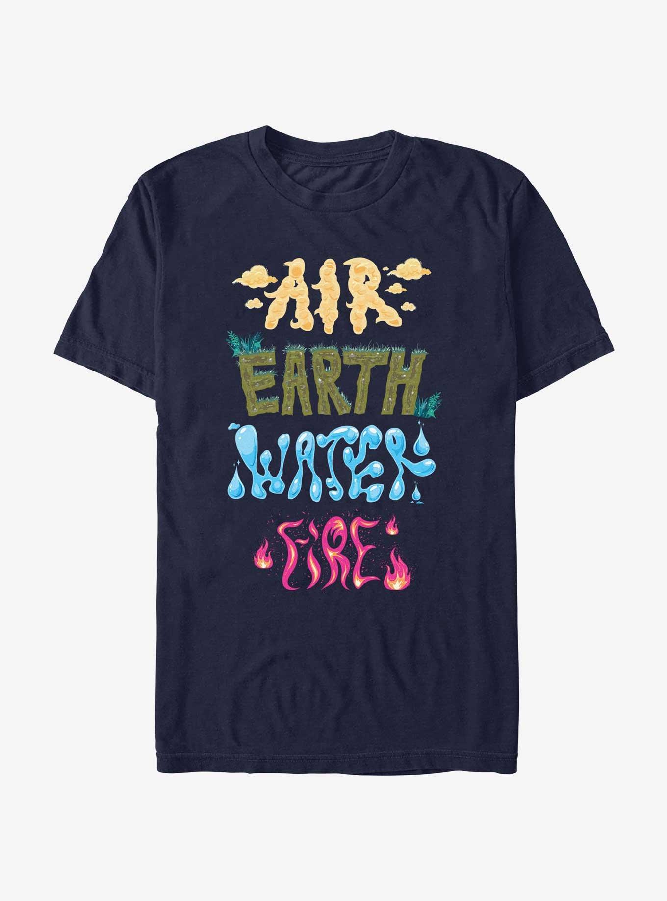 Disney Pixar Elemental Text Stack T-Shirt - BLUE | BoxLunch