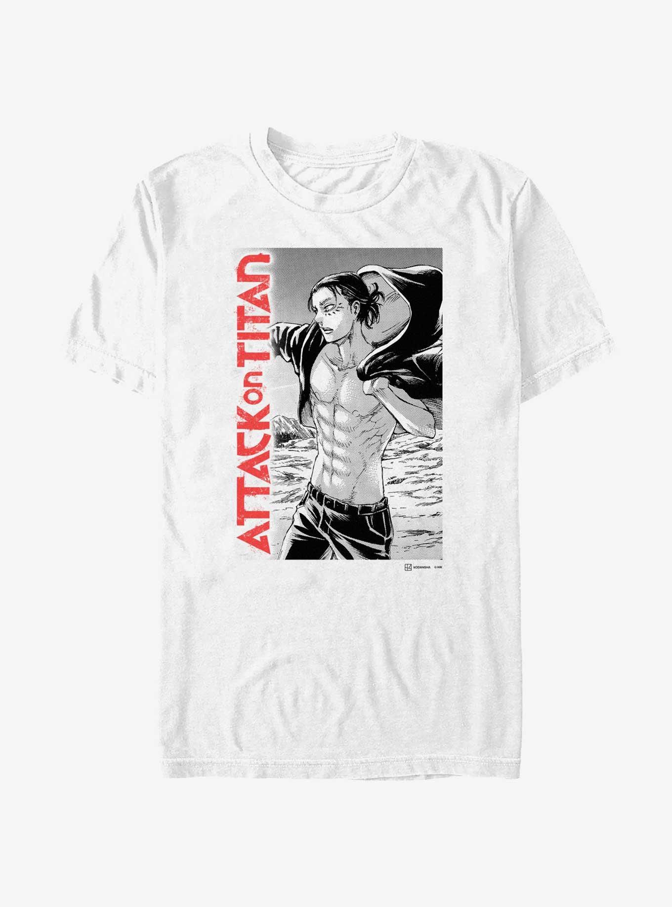 Attack on Titan Eren Yeager Manga T-Shirt - WHITE | BoxLunch