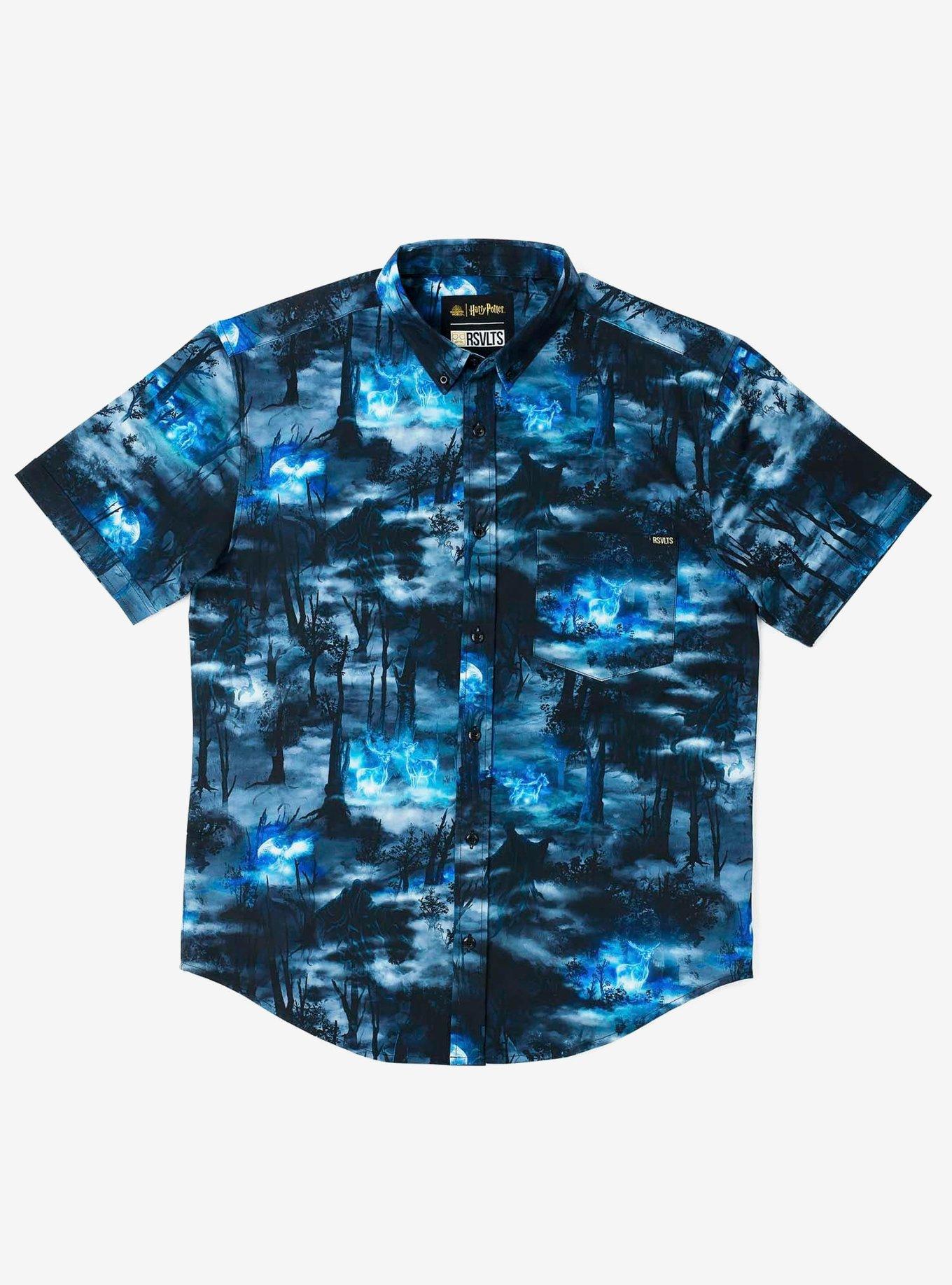 RSVLTS Harry Potter "Expecto Patronum" Button-Up Shirt | BoxLunch