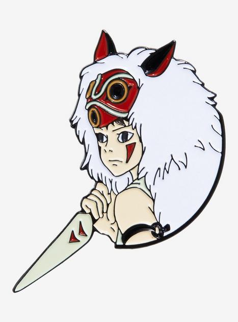 Studio Ghibli Princess Mononoke San with Dagger Enamel Pin - BoxLunch ...