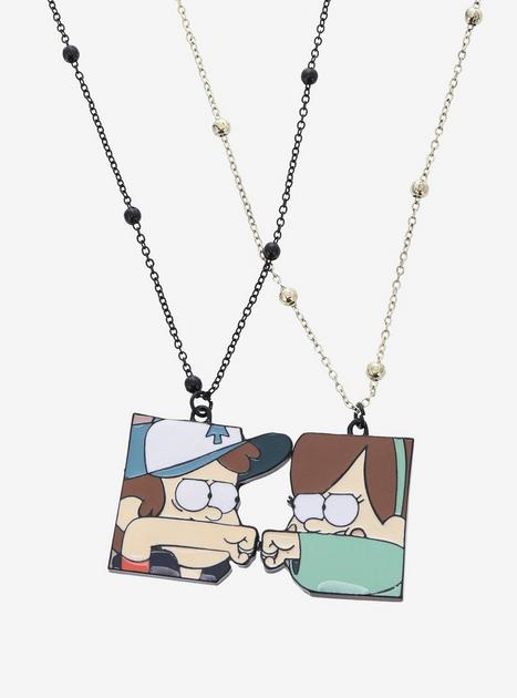 Disney Gravity Falls Dipper & Mabel Bestie Necklace Set - BoxLunch ...