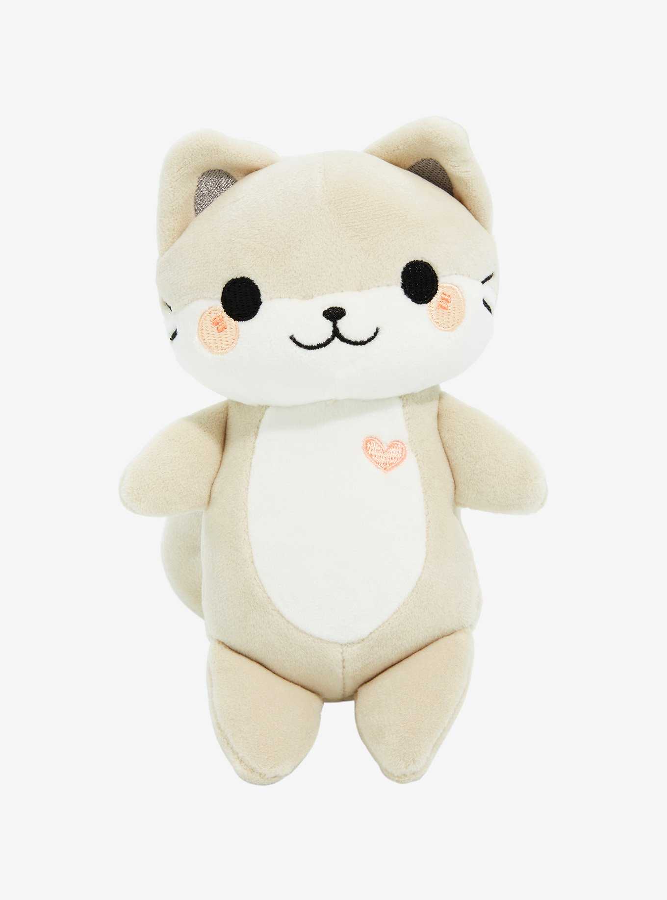 Grey Slouchy Cat Plush Hot Topic Exclusive | Hot Topic