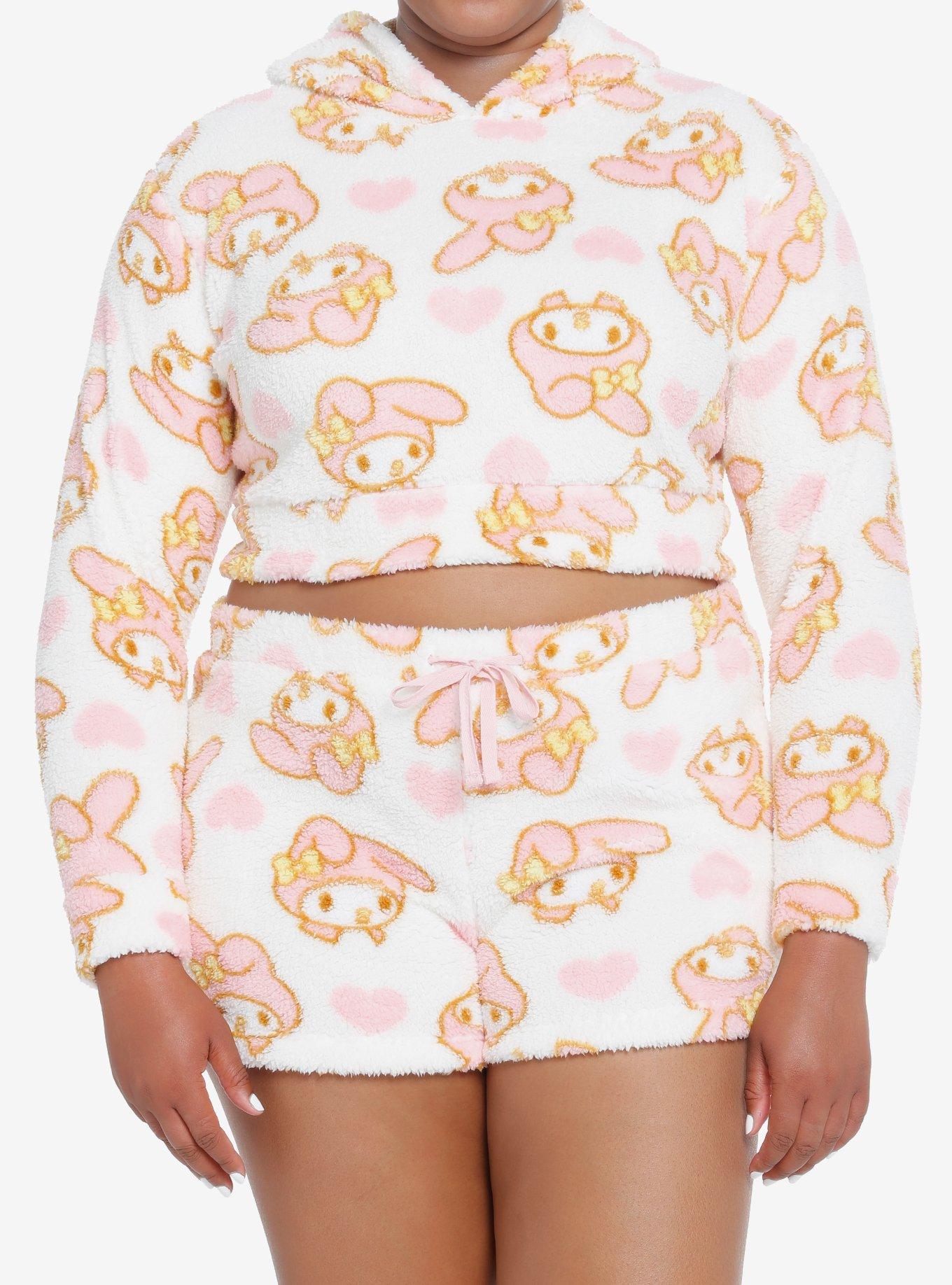 My Melody Allover Print Sherpa Girls Lounge Set Plus Size | Hot Topic