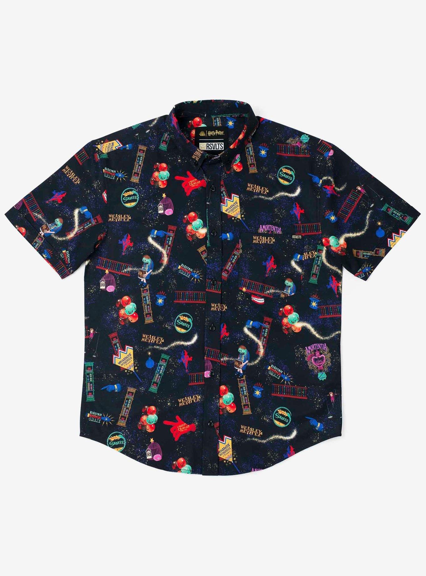 RSVLTS Harry Potter "Weasleys' Wizard Wheezes" Button-Up Shirt | Hot Topic