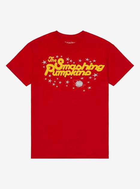 The Smashing Pumpkins Silver Stars Logo Boyfriend Fit Girls T-Shirt ...
