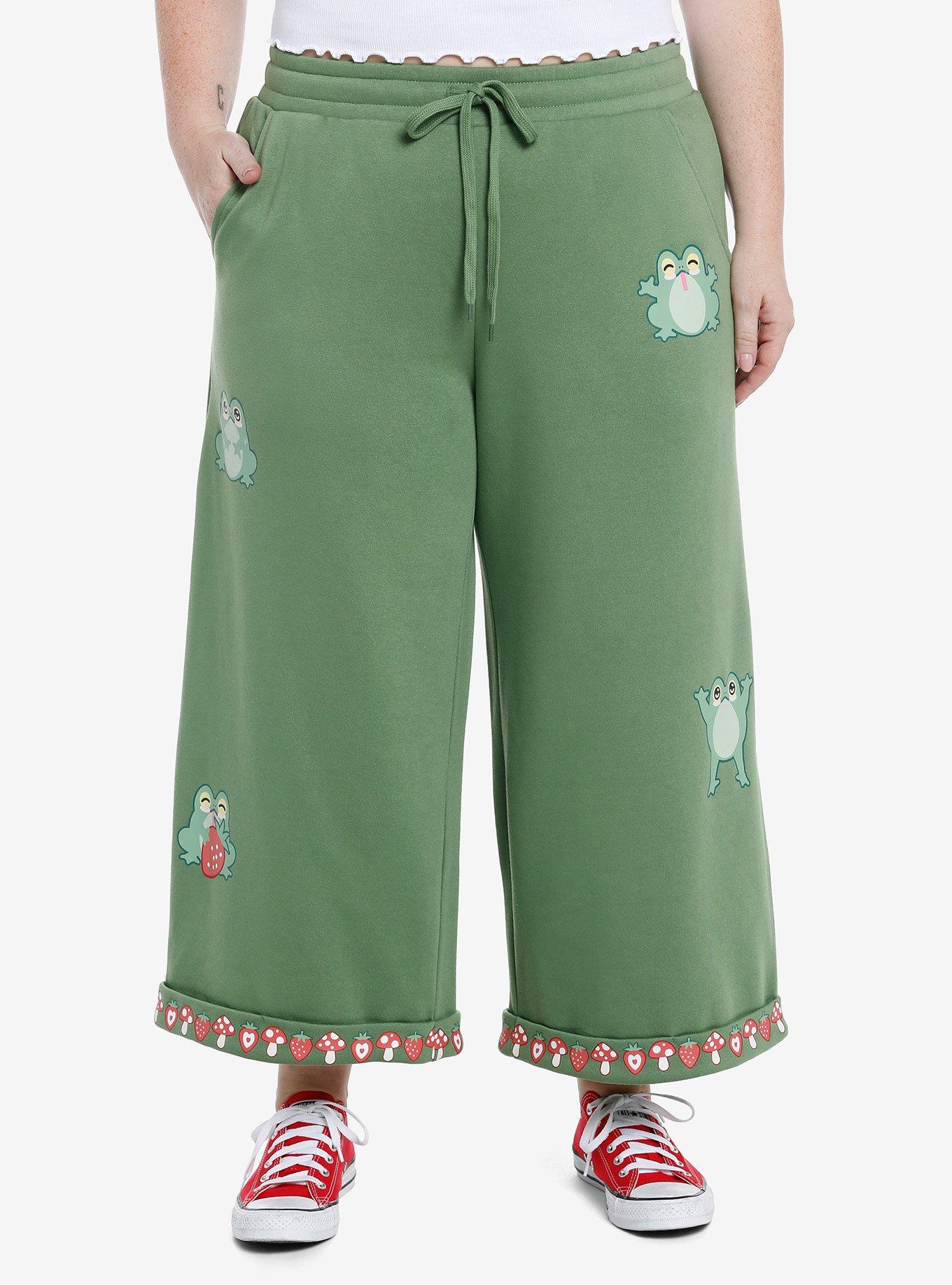 Sweet Society Green Frog Girls Lounge Pants Plus Size | Hot Topic