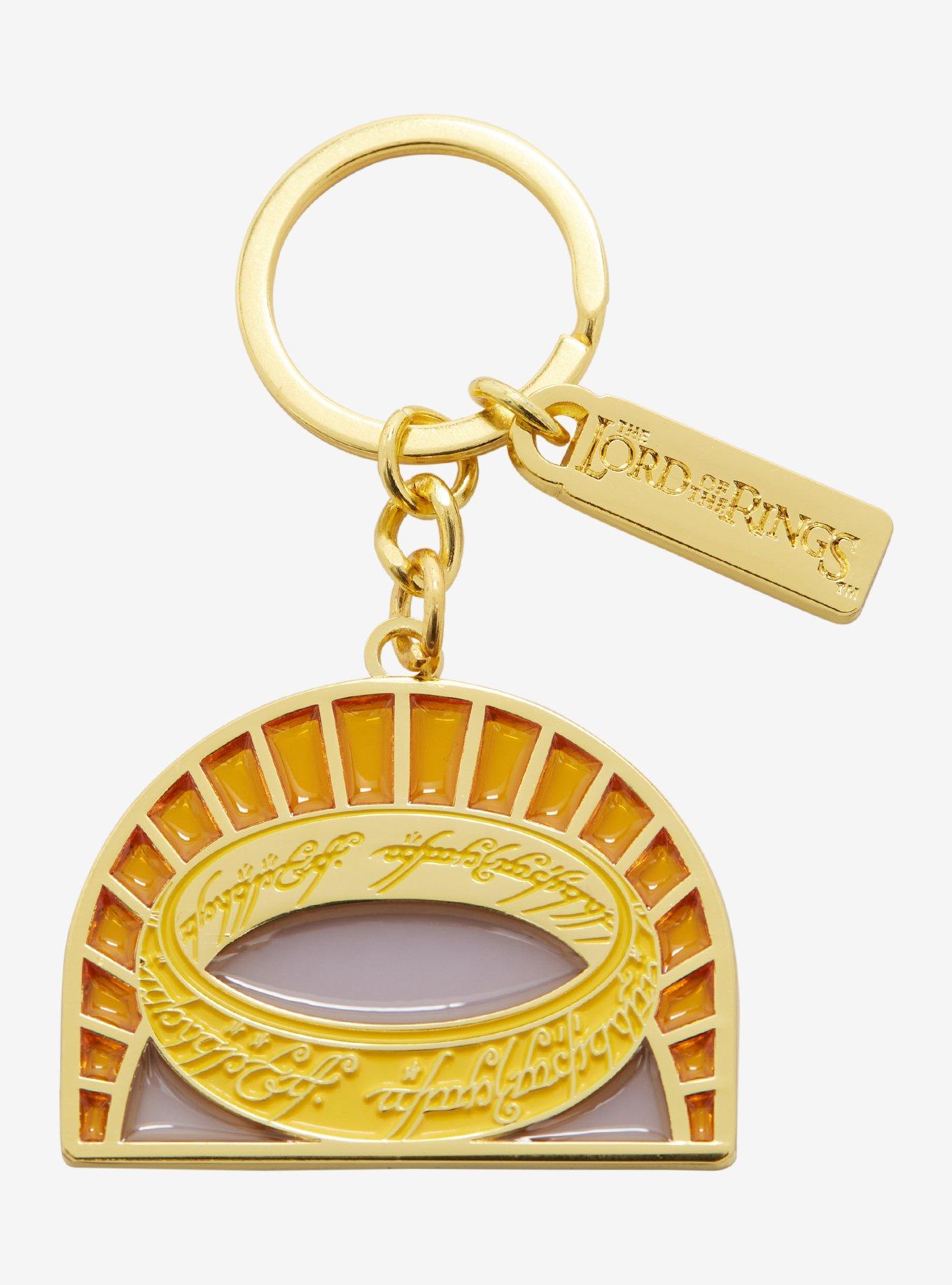The Lord of the Rings Stained Glass One Ring Vinyl Keychain - BoxLunch ...