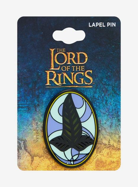 The Lord of the Rings Leaf of Lorien Stained Glass Enamel Pin ...