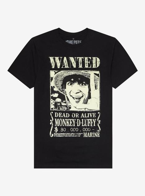 One Piece Luffy Live Action Wanted Poster T-Shirt | Hot Topic
