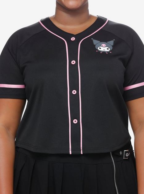 Kuromi Crop Girls Baseball Jersey Plus Size | Hot Topic