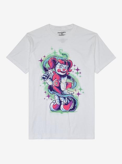 Five Nights At Freddy's Circus Baby UV Reactive T-Shirt | Hot Topic