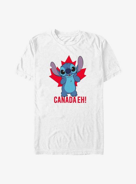 Disney Lilo & Stitch Canada Eh Stitch T-Shirt - WHITE | BoxLunch