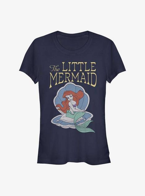 Disney The Little Mermaid Clam Shell Cutie Girls T-Shirt - BLUE | Hot Topic