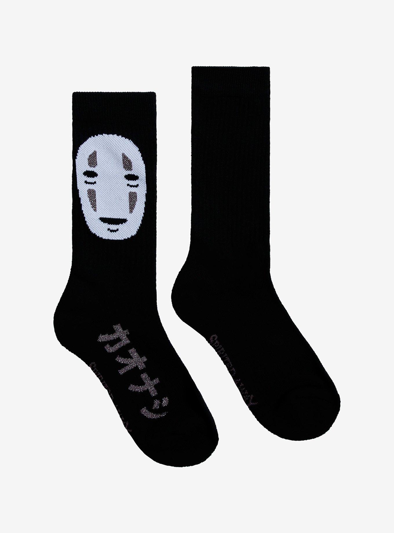 Studio Ghibli Spirited Away No-Face Crew Socks | Hot Topic