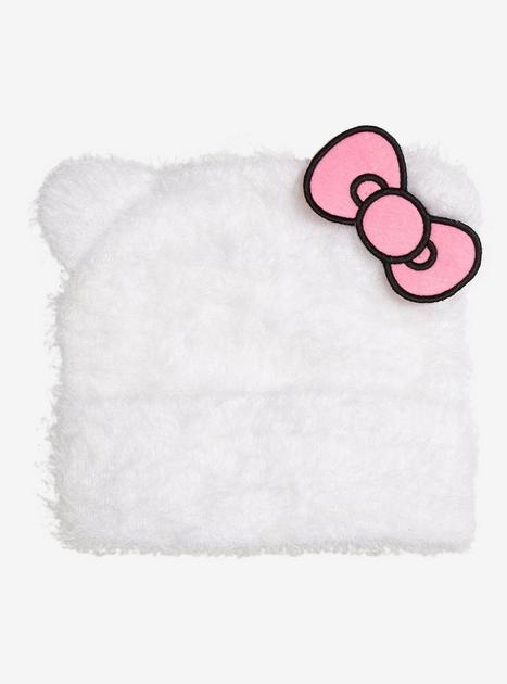 Sanrio Hello Kitty Fluffy Figural Cuff Beanie - BoxLunch Exclusive ...