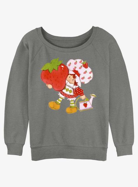 Strawberry Shortcake Berry Special Girls Slouchy Sweatshirt - GREY ...