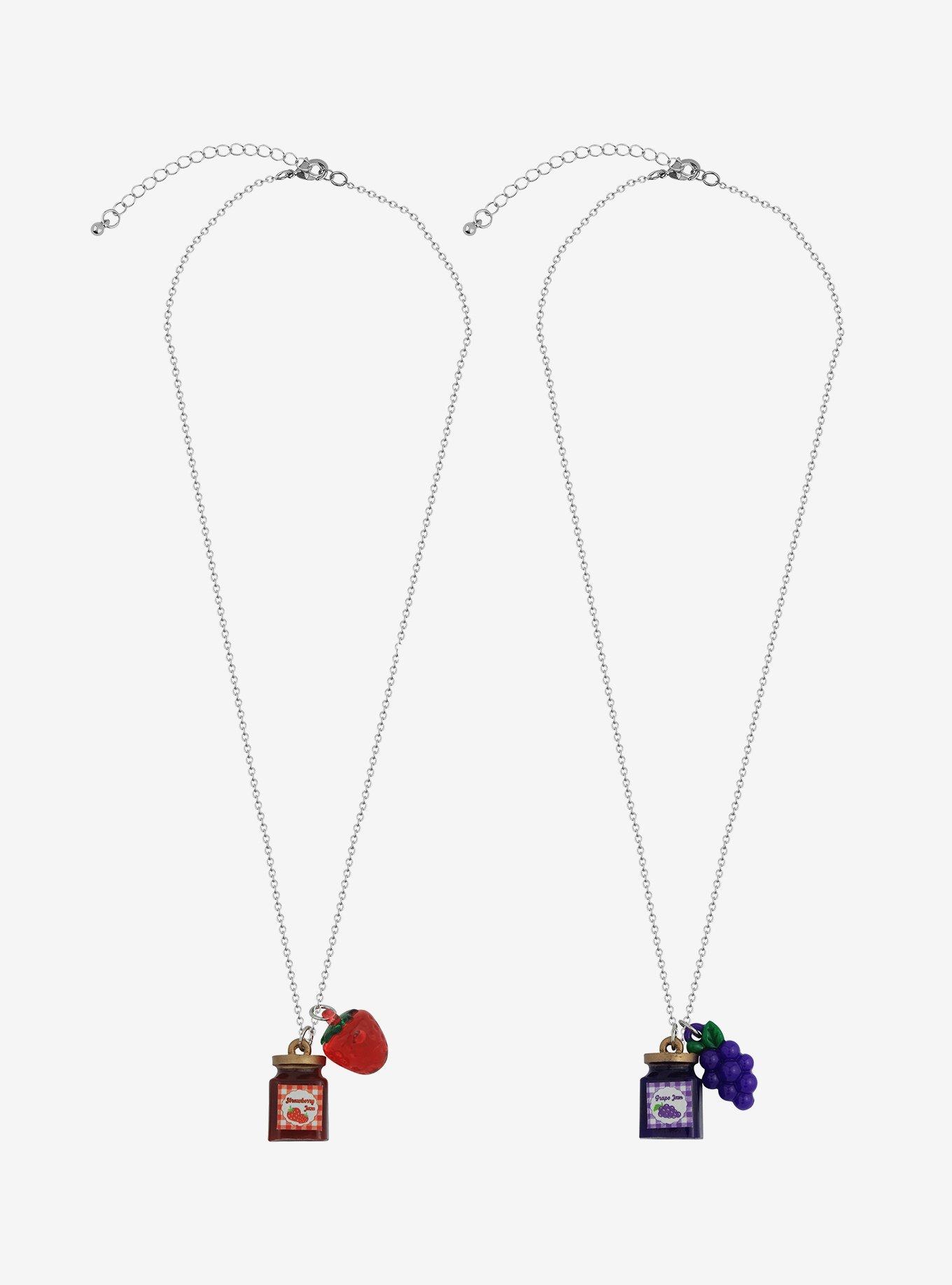 Strawberry & Grape Jam Best Friend Necklace Set | Hot Topic