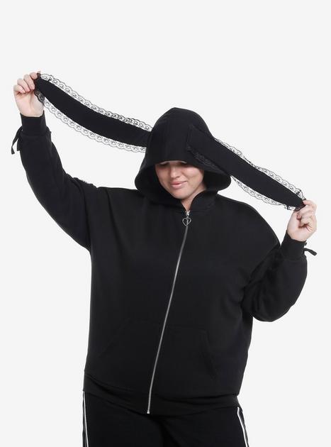 Cosmic Aura Bunny Ears Girls Hoodie Plus Size Hot Topic