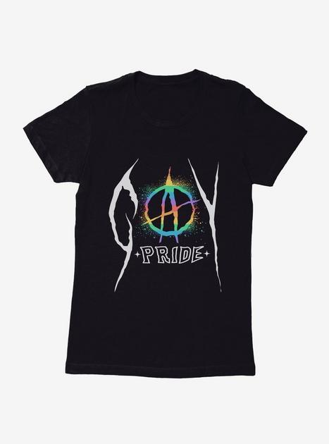 Pride Anarchy Pride Womens T-Shirt - BLACK | BoxLunch