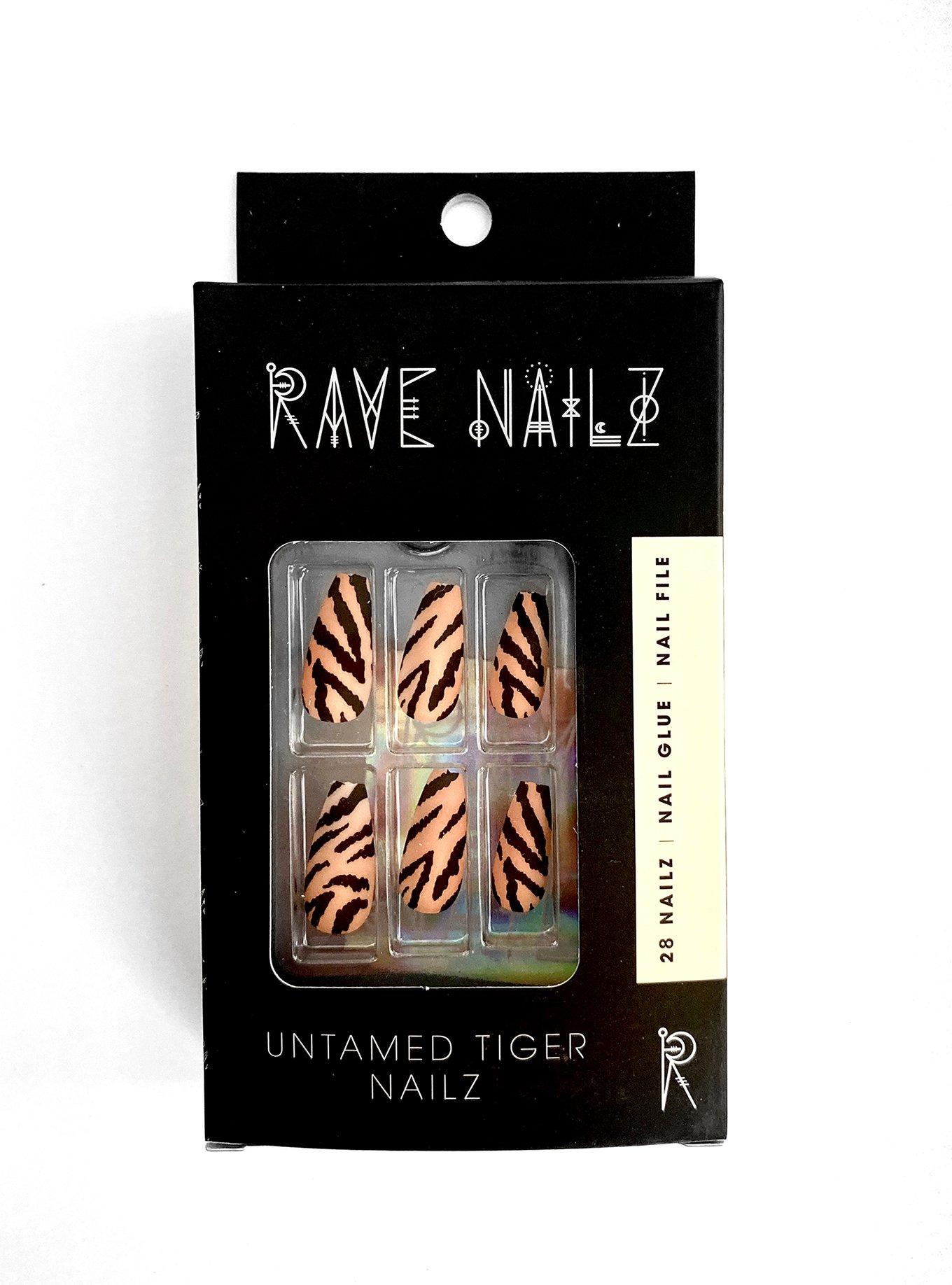 Rave Nailz Untamed Tiger Nailz | Hot Topic