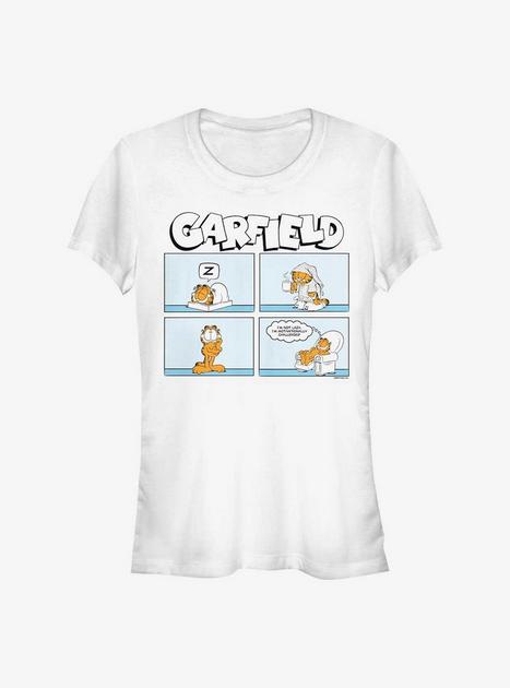 Garfield Not Lazy Comic Girls T-Shirt - WHITE | Hot Topic