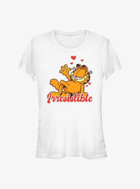 Garfield Irresistible Garfield Girls T-Shirt - WHITE | Hot Topic
