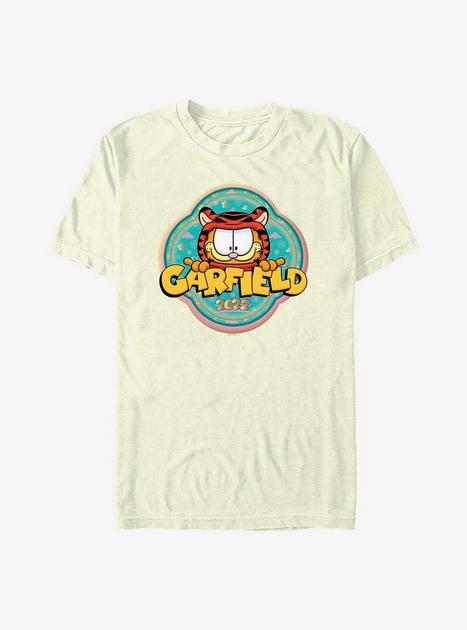 Garfield Tiger Badge T-Shirt - BEIGETAN | Hot Topic