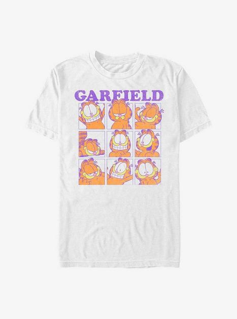 Garfield Many Faces of Garfield T-Shirt - WHITE | Hot Topic