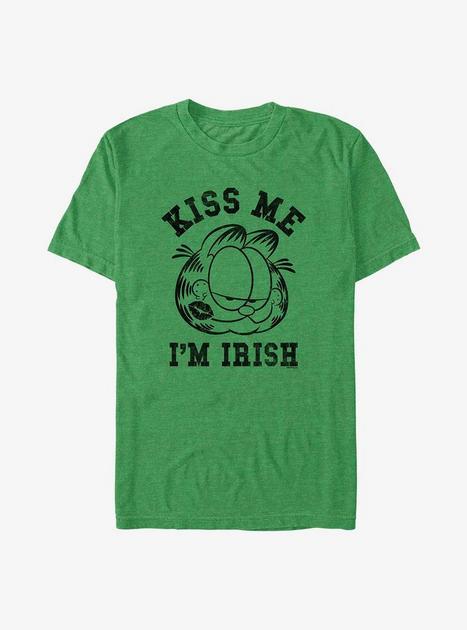 Garfield Kiss Me I'm Irish T-Shirt - GREEN | Hot Topic