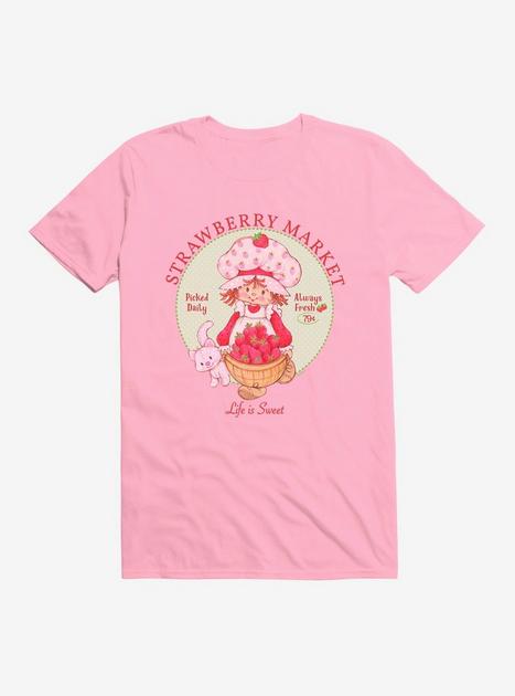 Strawberry Shortcake Strawberry Market T-Shirt - PINK | BoxLunch
