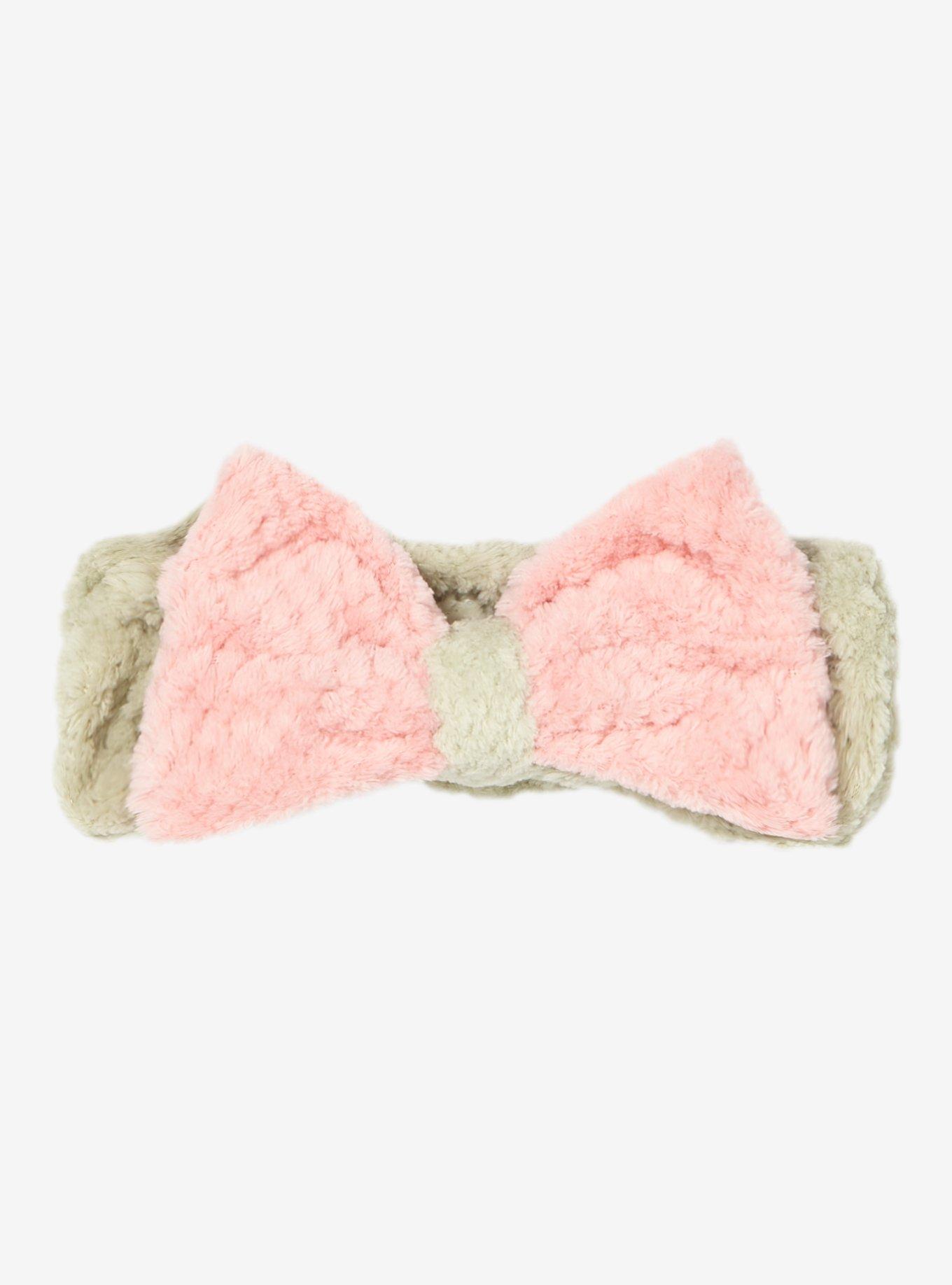 Chenille Bow Spa Headband | Hot Topic