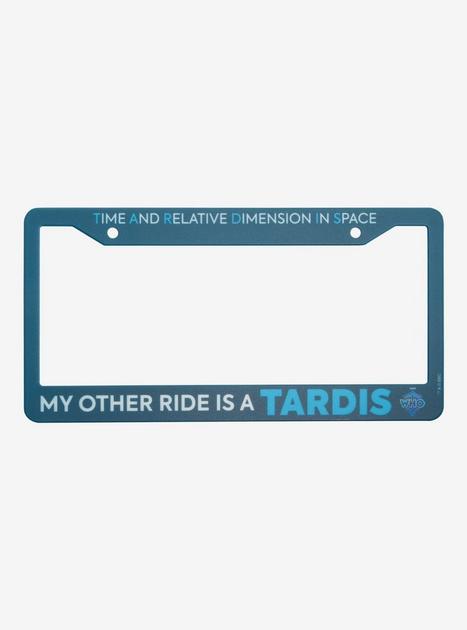 Doctor Who Tardis License Plate Frame Boxlunch Exclusive Boxlunch