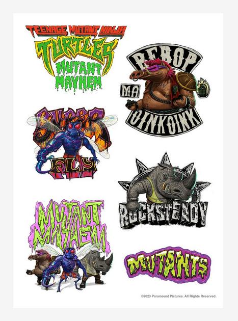 Teenage Mutant Ninja Turtles: Mutant Mayhem Villains Sticker Sheet ...